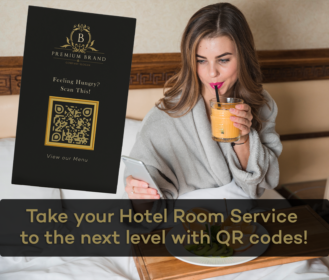 Take your Hotel Room Service to the next level with QR codes!